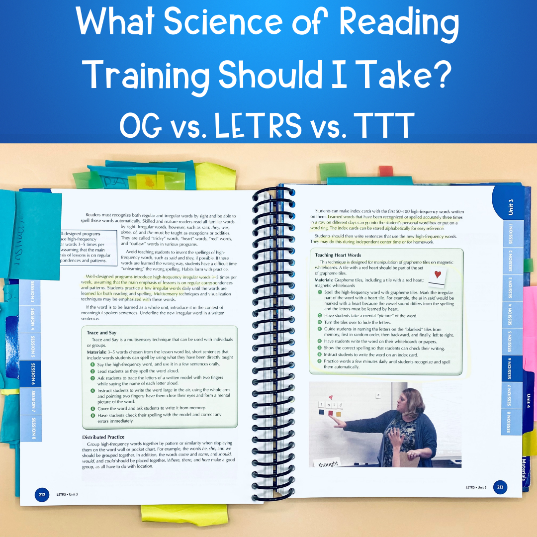 Which Science of Reading Training Should I Take? - Campbell Creates Readers