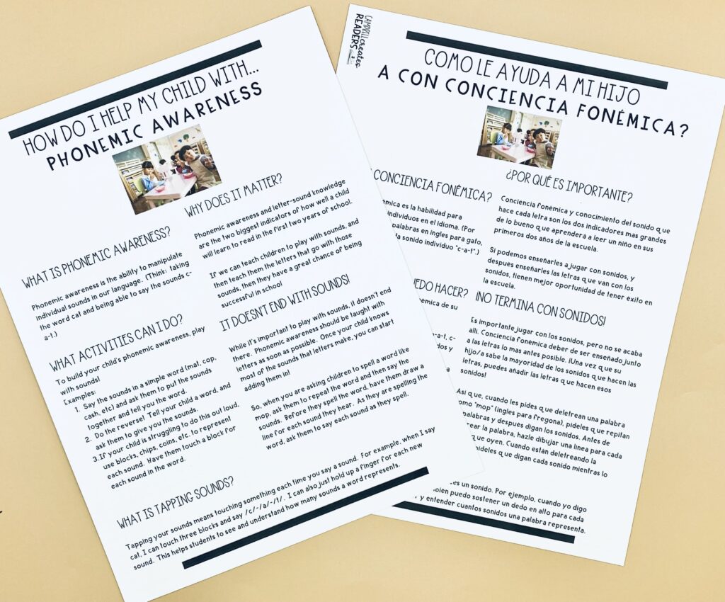 Parent Letters aligned to the Science of Reading - Campbell Creates Readers