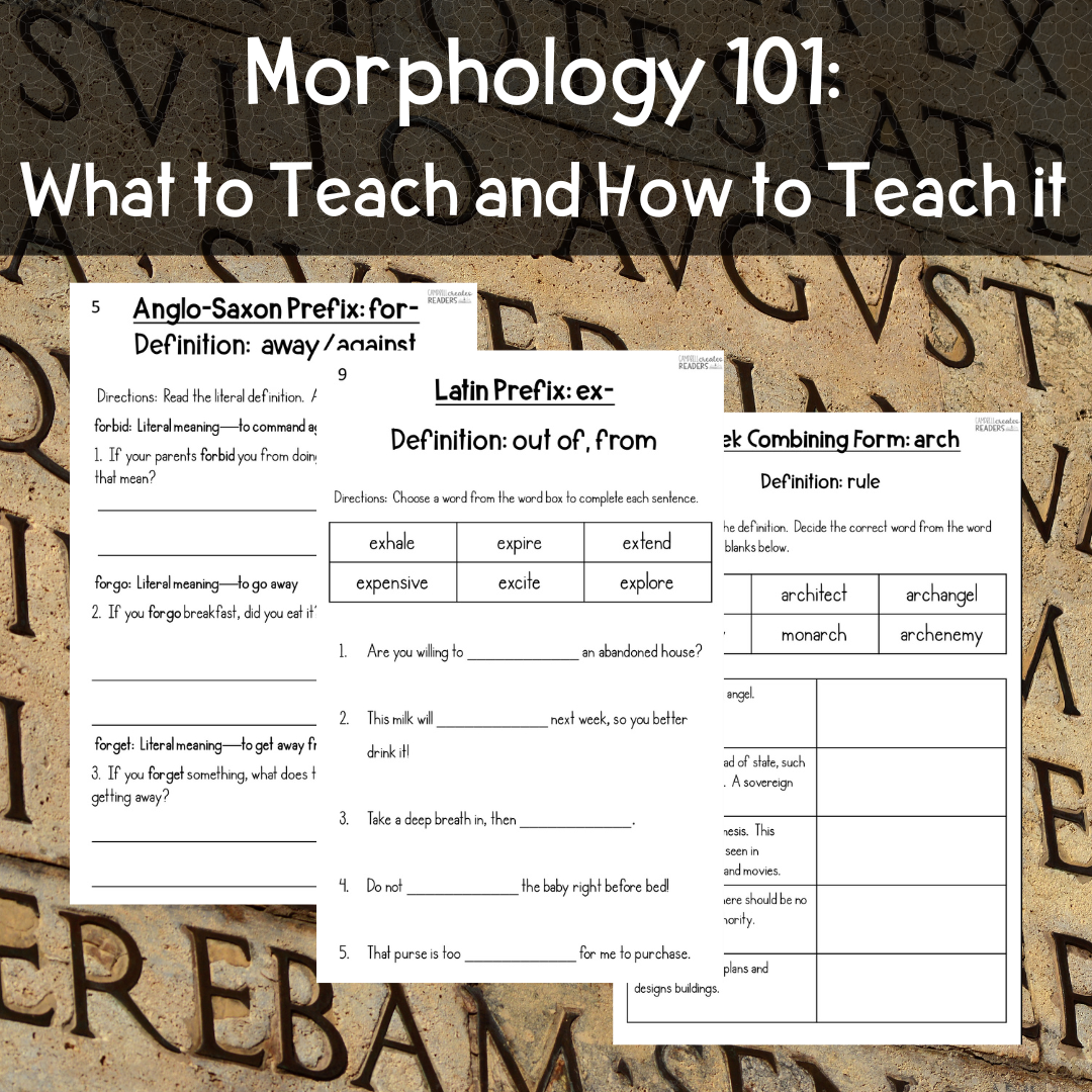 Morphology 101: Getting Started with Teaching Morphemes - Campbell ...